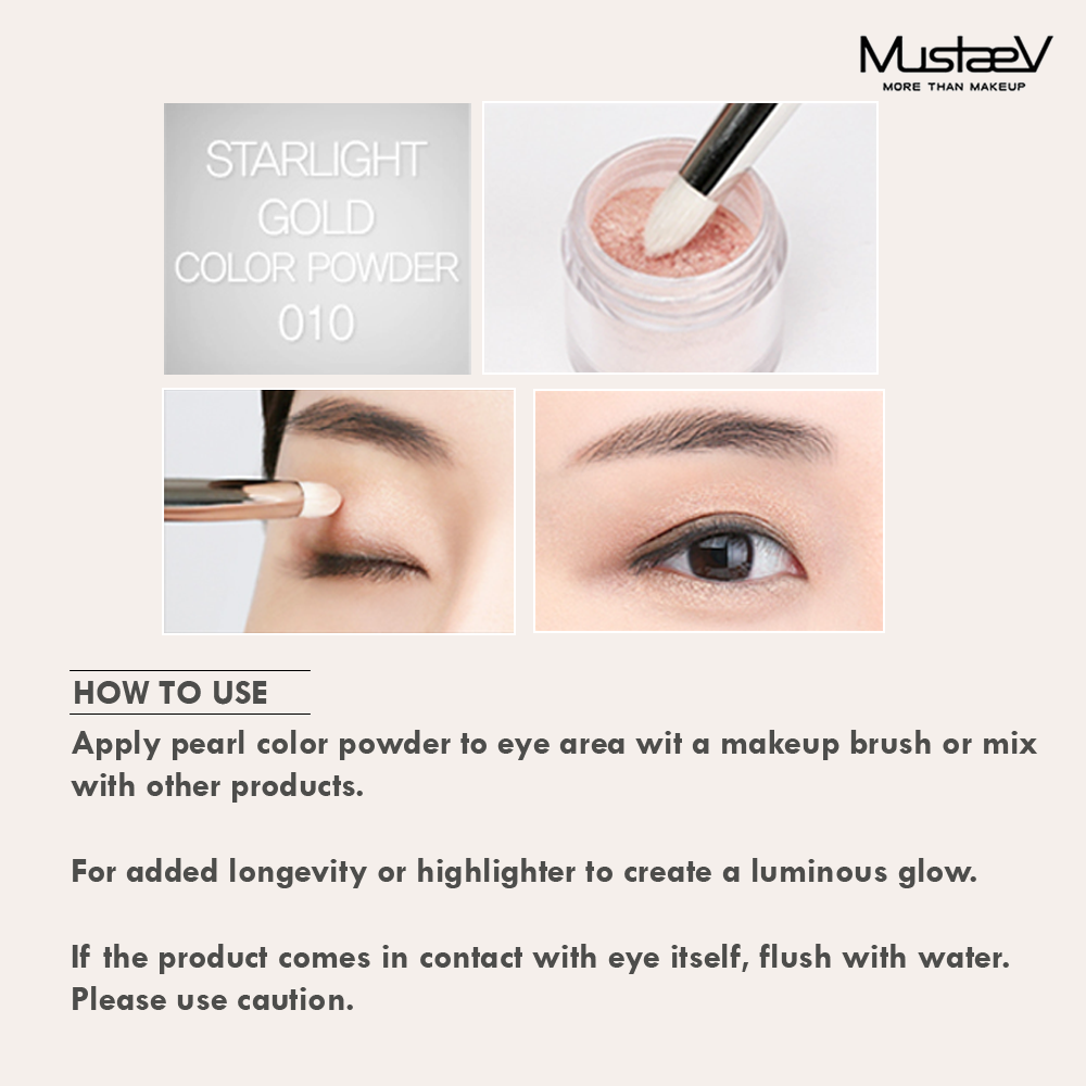MUSTAEV COLOR POWDER STARLIGHT GOLD | Korikart Indonesia